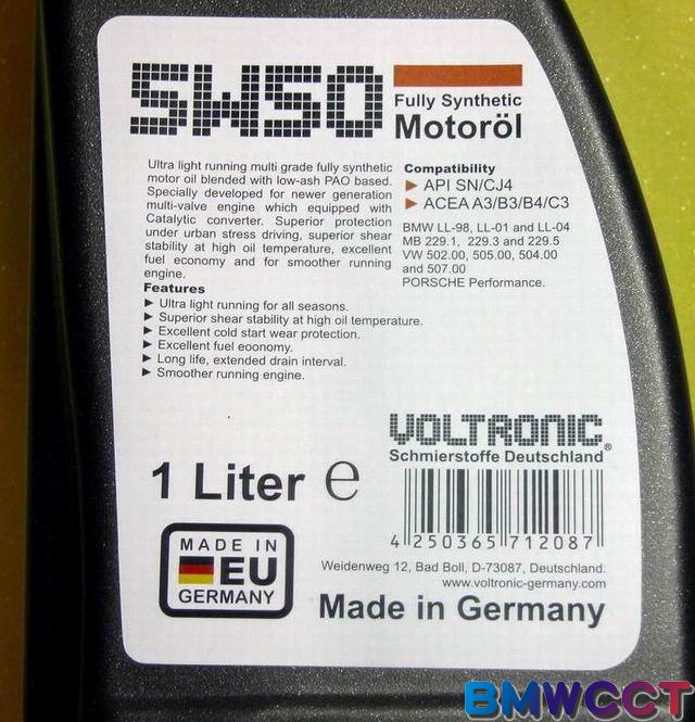 摩德VOLTRONIC 5W50 長效全合成機油_機油_油品化工_BMWCCT購物網